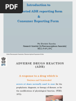 IPC ADR Reporting Form | PDF | Pharmacovigilance | Health Care
