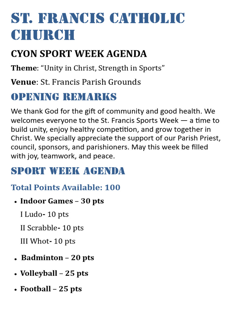 St. Francis Catholic Church PDF | PDF