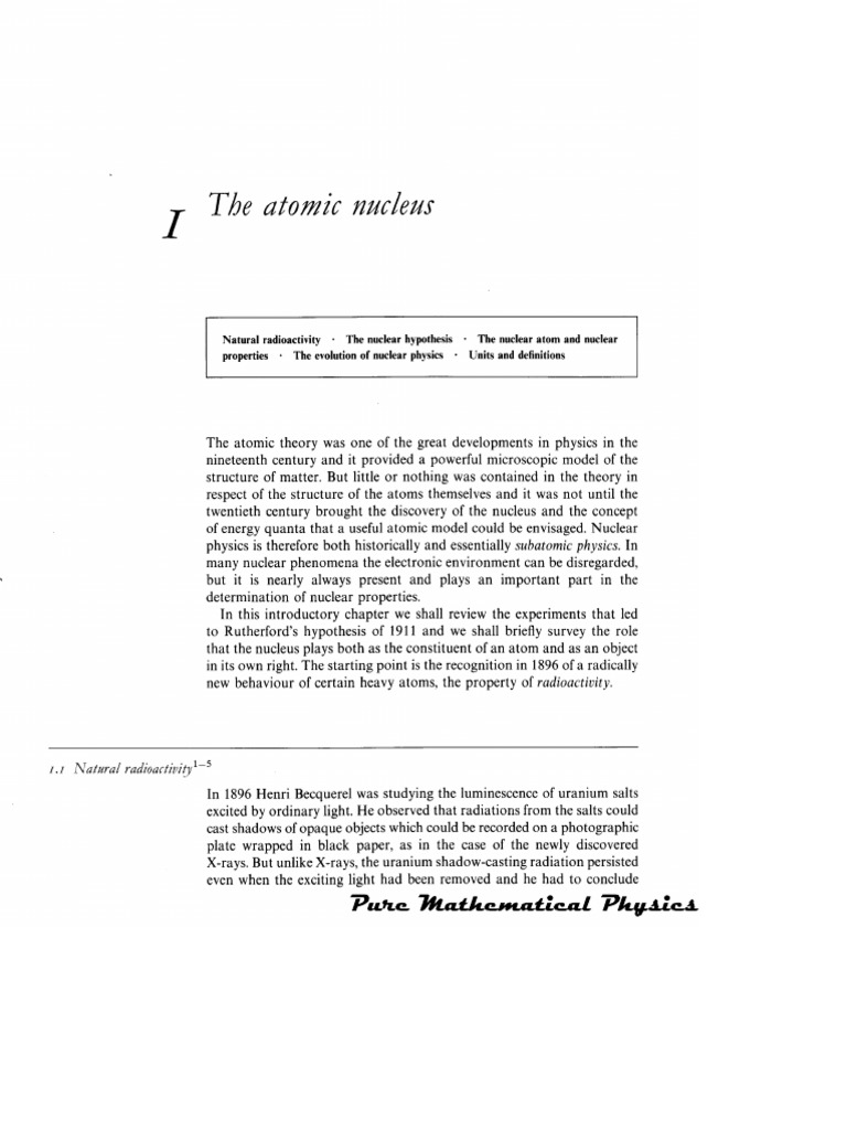 Nuclear Physics Intro | PDF