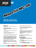 Mapegrout ME05 Technical Data Sheet | PDF | Concrete | Deep Foundation