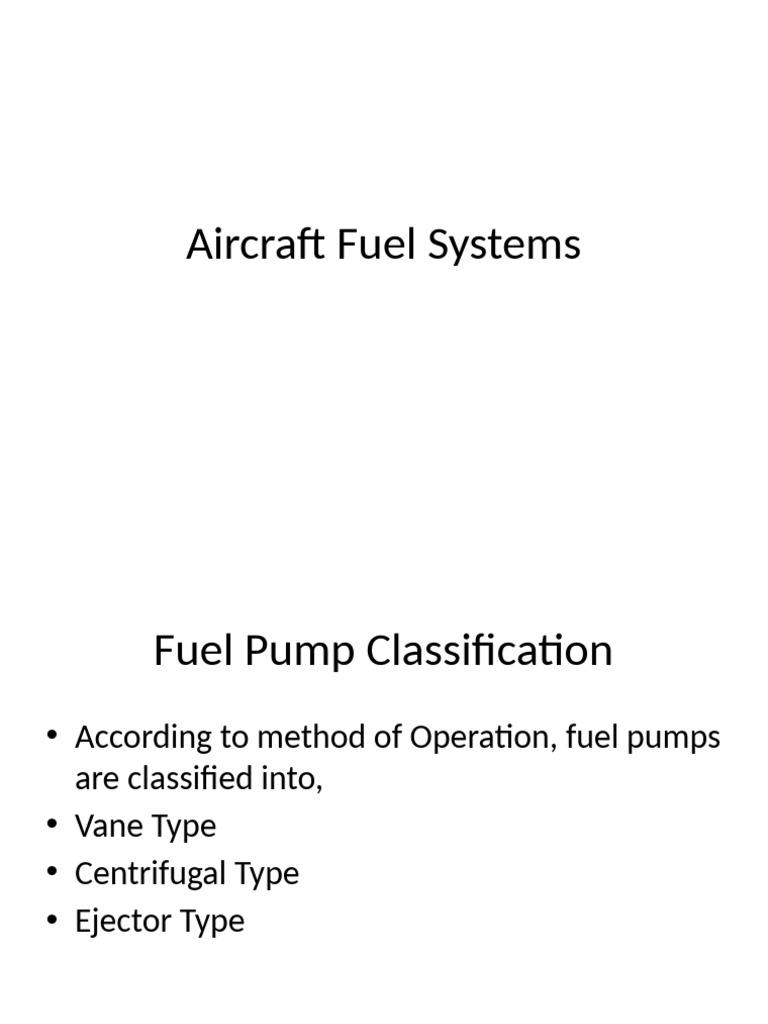Aircraft Fuel and Lubrication Systems | PDF | Pump | Engines