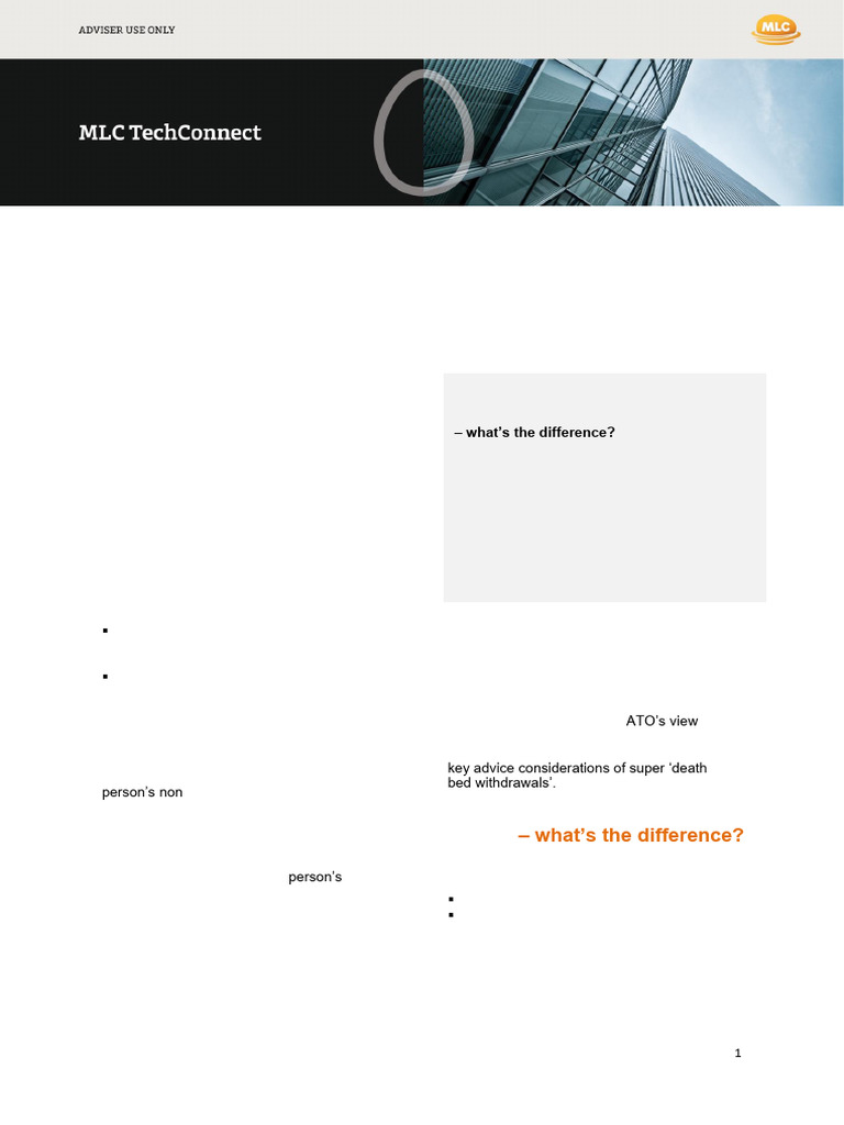 Avoiding Pitfalls of Super Death Bed Withdrawals | PDF | Estate ...