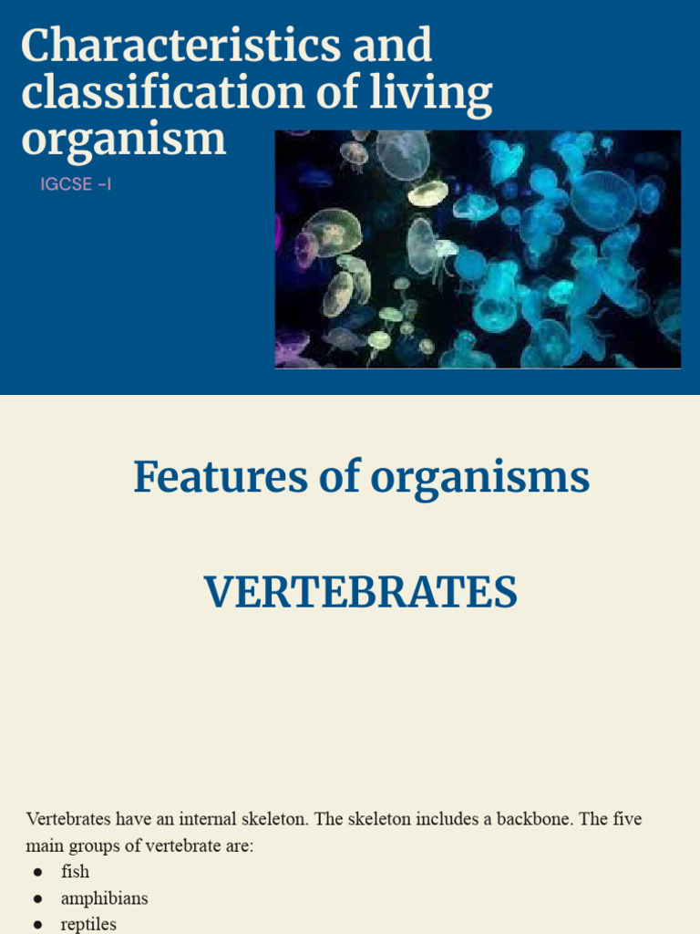 Classification of Living Organisms | PDF | Amphibian | Reptile