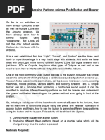 Arduino Buzzer Wiring and Code Guide | PDF