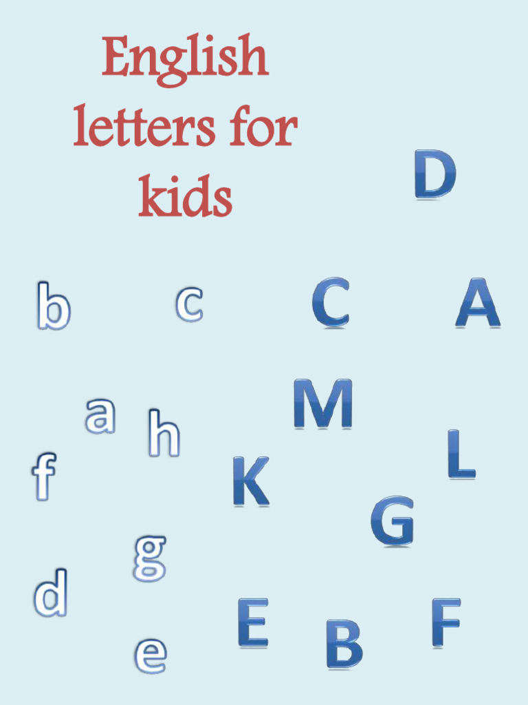 English Letters For Kids PDF | PDF