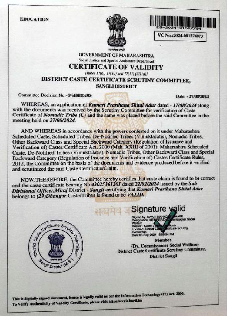 Caste Validity - Compressed | PDF | Justice | Crime & Violence