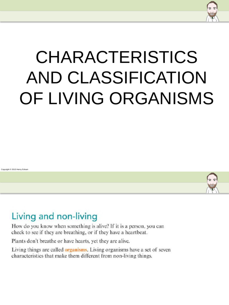 Characteristics and Classification of Living Organisms - Anika Nanda ...
