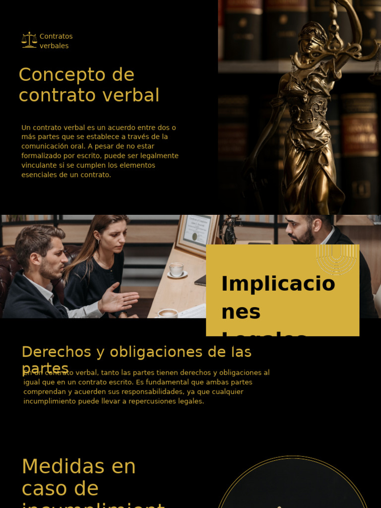 Contrato Verbal: Derechos y Obligaciones | PDF