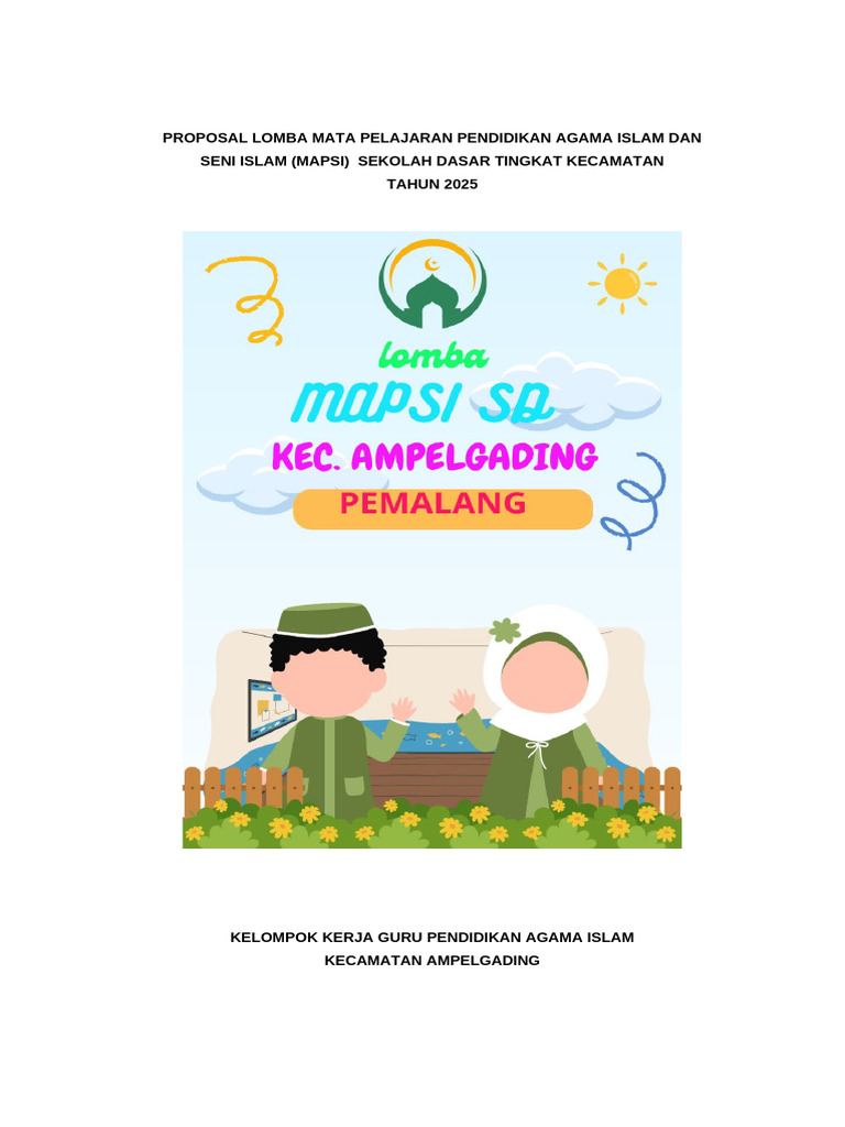 Lomba MAPSI SD Kecamatan Ampelgading 2025 | PDF
