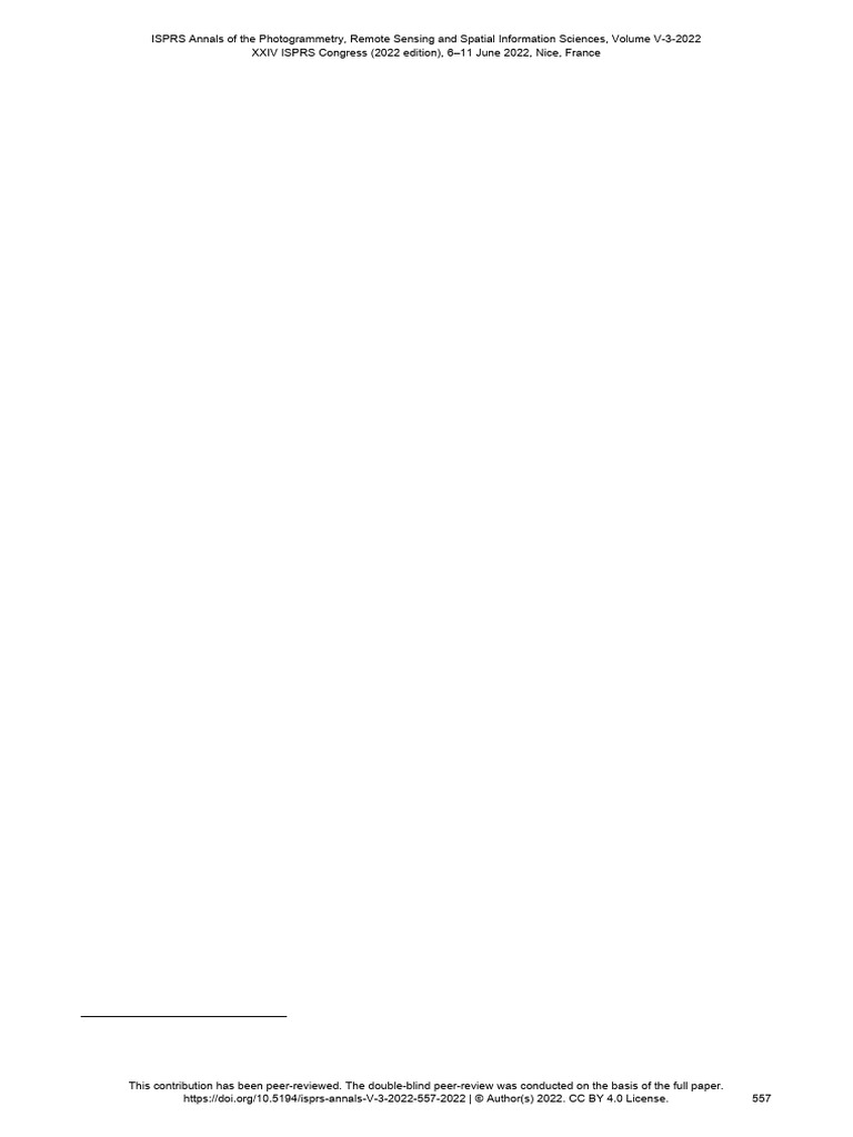 Isprs Annals V 3 2022 557 2022 | PDF | Time Series | Remote Sensing