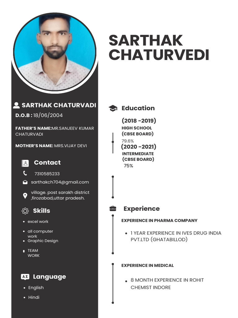 Sarthak CV Resume | PDF