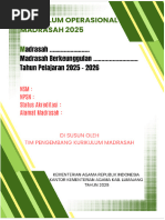 Program Kerja Kepala Madrasah 2025 2026 | PDF