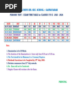 STS JHS Time Table | PDF