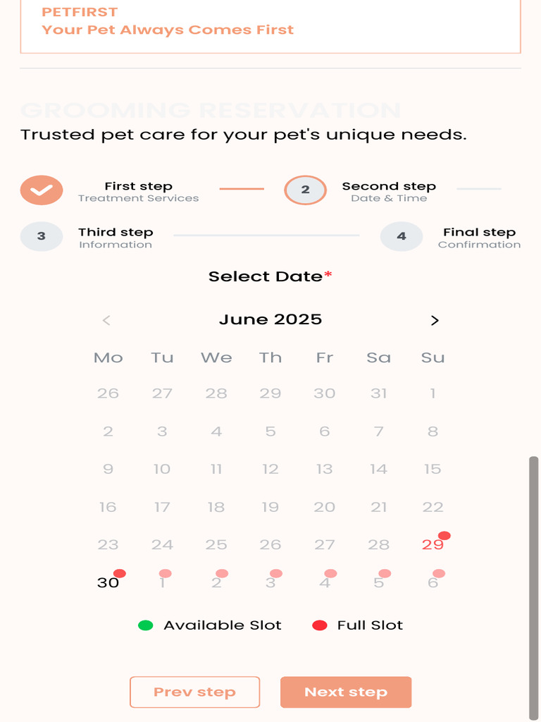 Reservasi Petfirst 2 | PDF