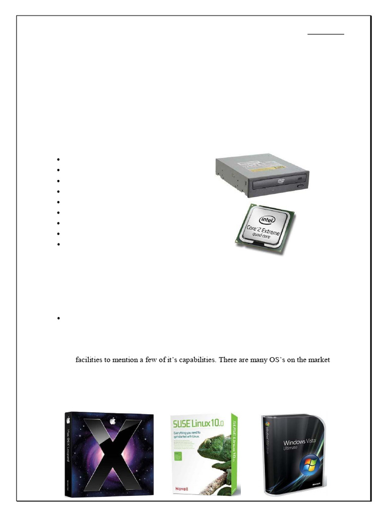 01,02.study of PC Components | PDF | Random Access Memory | Cpu Cache