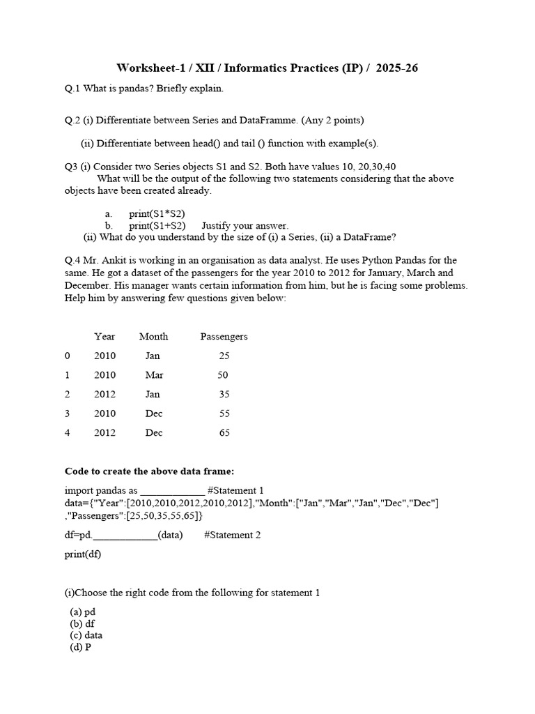 Class 12 IPR Worksheet 1 | PDF
