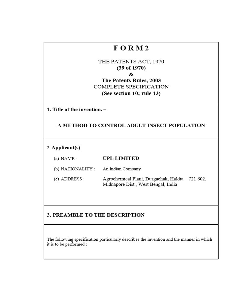 In 202332070083 Compleate Specification | PDF | Pest (Organism ...