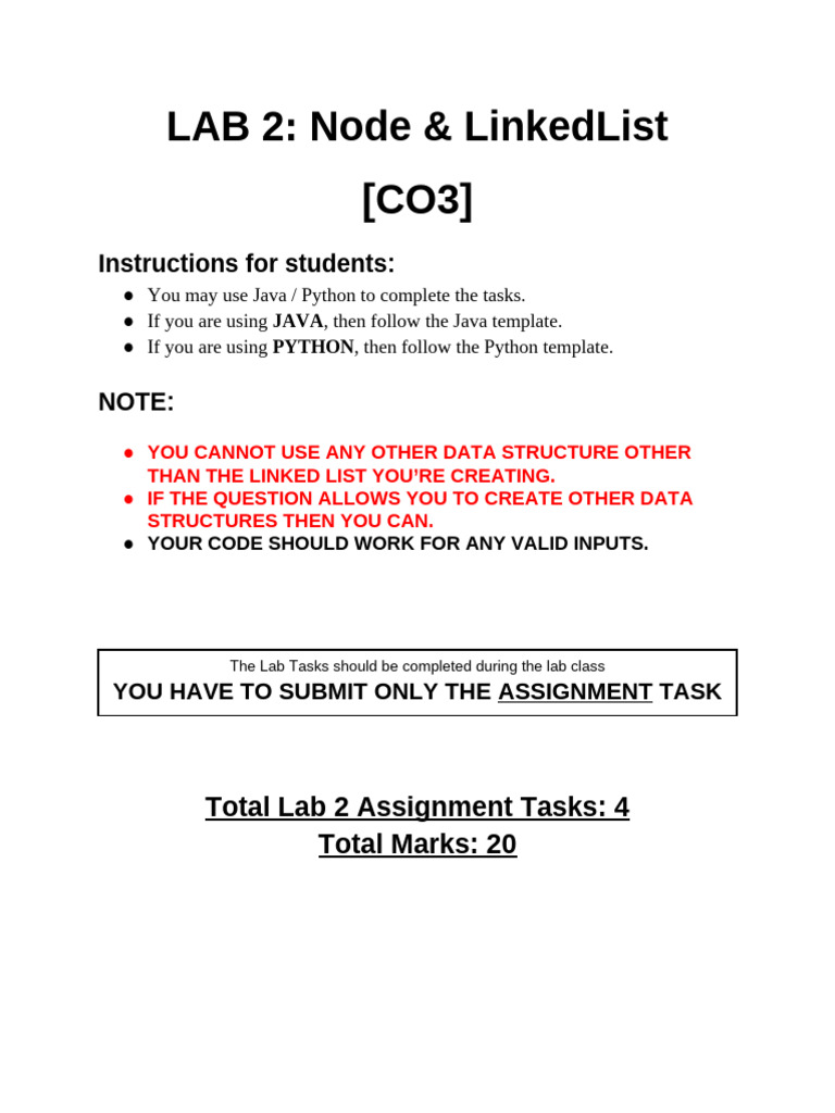 Lab 2 - Node & LinkedList | PDF | Parameter (Computer Programming) | Data Type