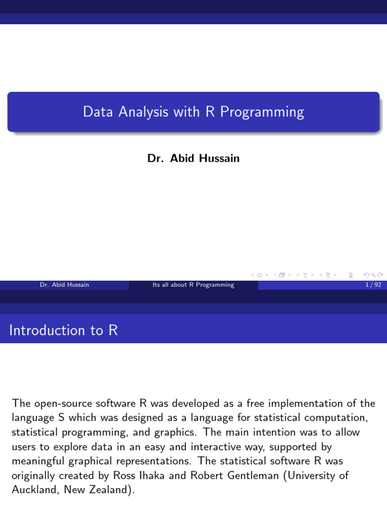 An Ordered Book For R Language | PDF | Categorical Variable | R ...