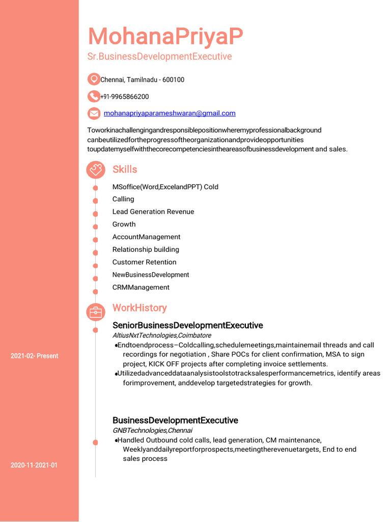 Naukri Mohanapriya (4y 0m) | PDF | Business Process | Business Economics