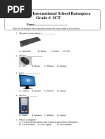Grade 4 ICT Paper 1-1 | PDF | Laptop | Computer Hardware