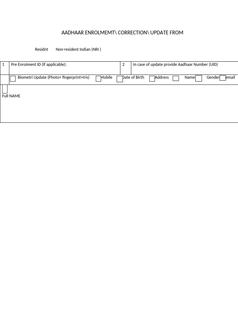 Aadhaar Enrolmemt | PDF