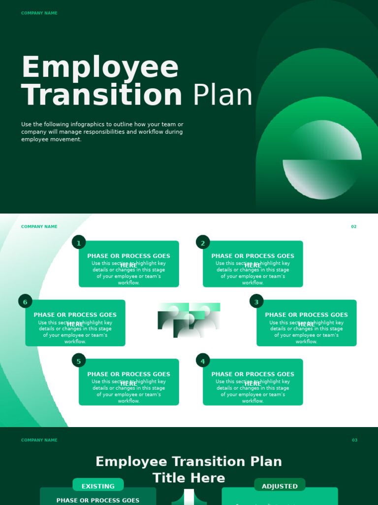Employee Transition Plan Infographic Slides | PDF | Typography | Typefaces