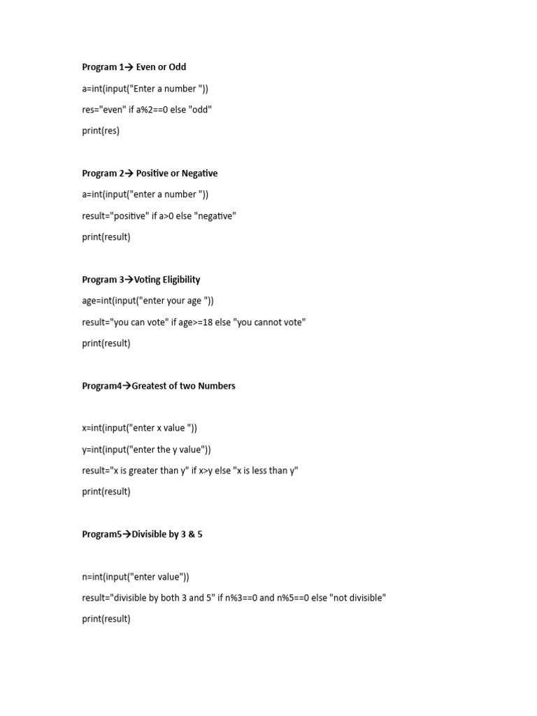Python Programss | PDF