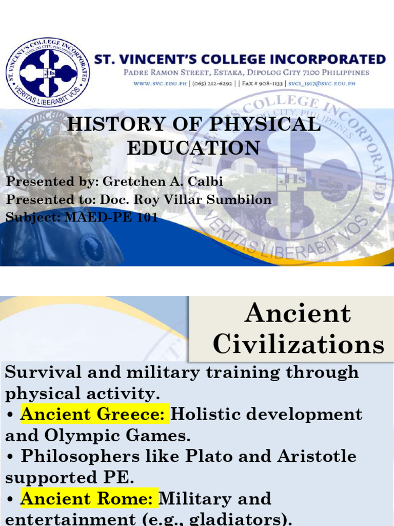 Evolution of Physical Education History | PDF | Liberal Arts Education