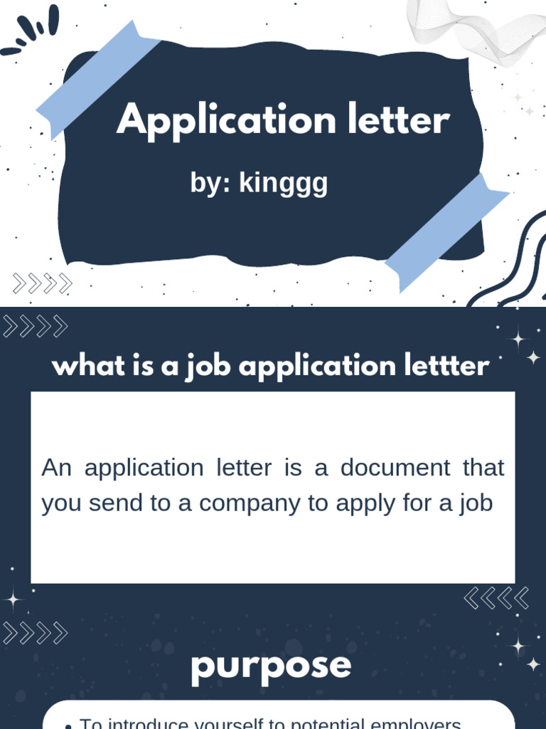 Job Application Letter Guide | PDF