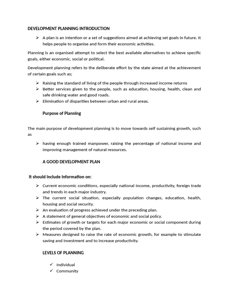 Overview of Zambia's Development Planning | PDF | International ...