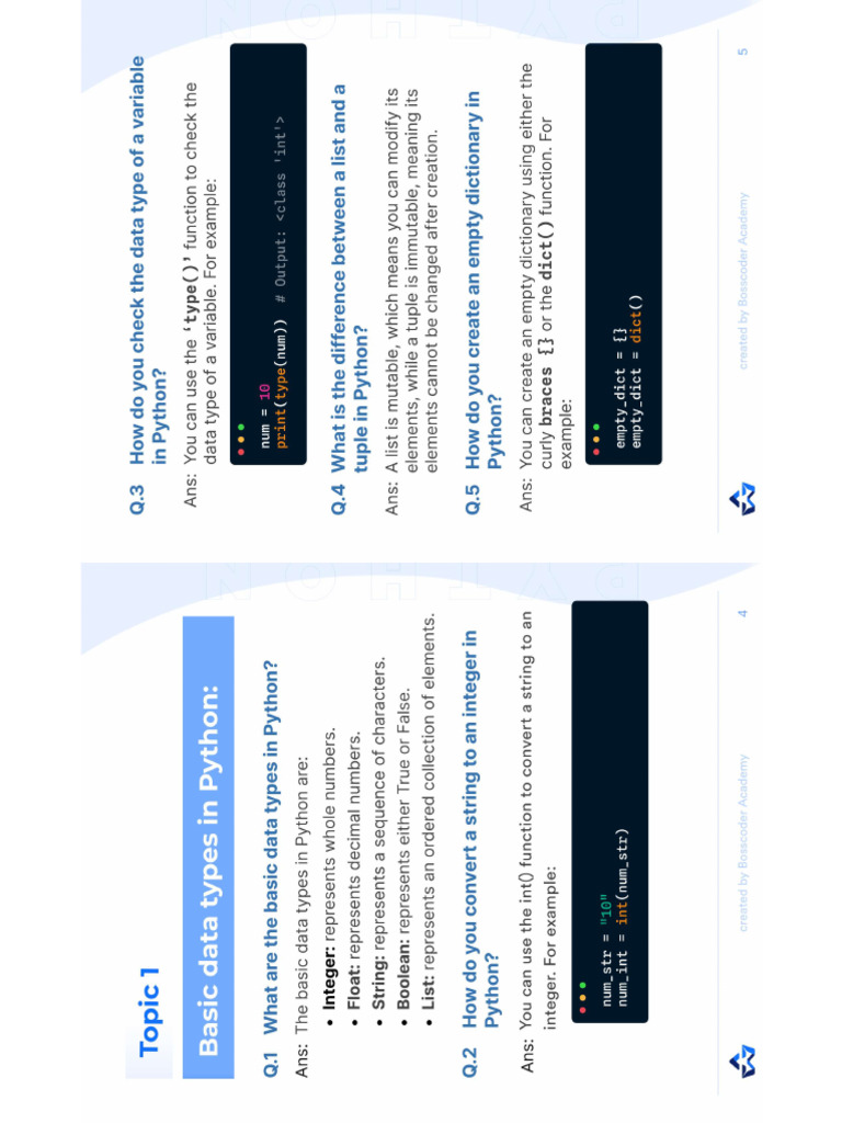 Python Questions | PDF