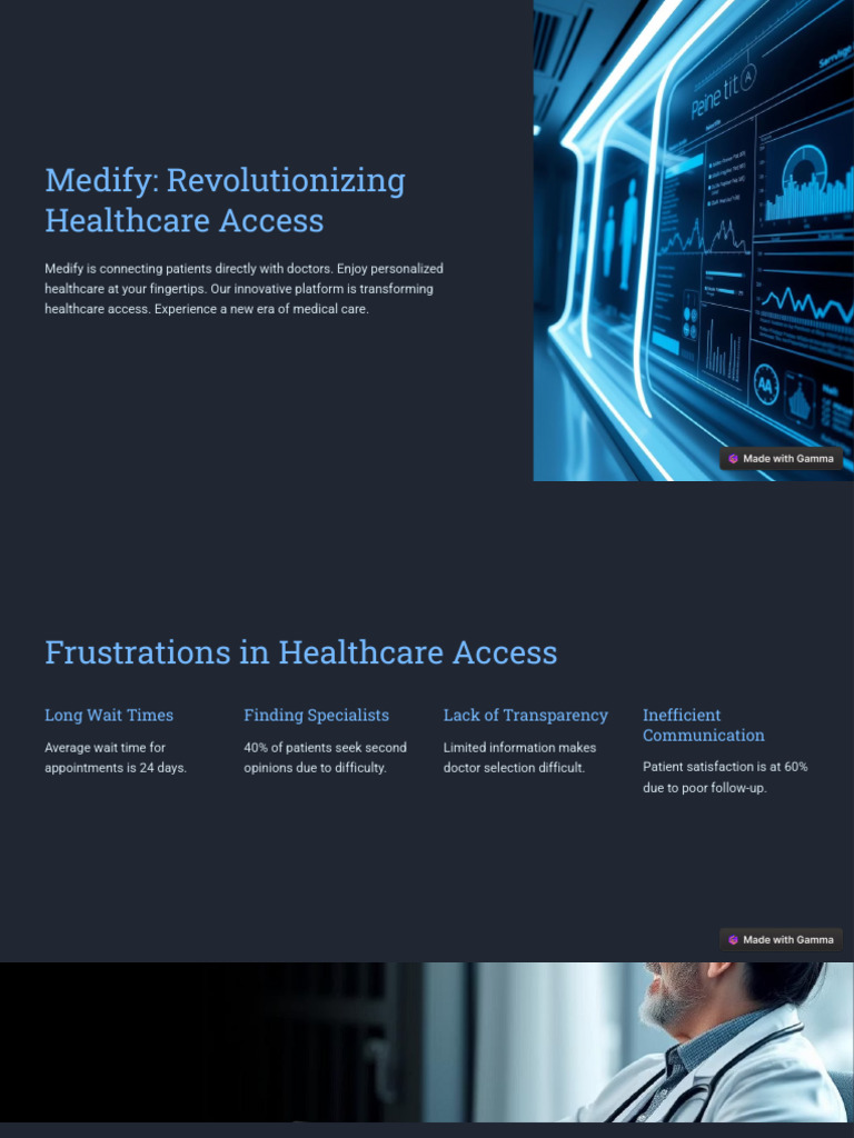 Medify Revolutionizing Healthcare Access | PDF | Health Care ...