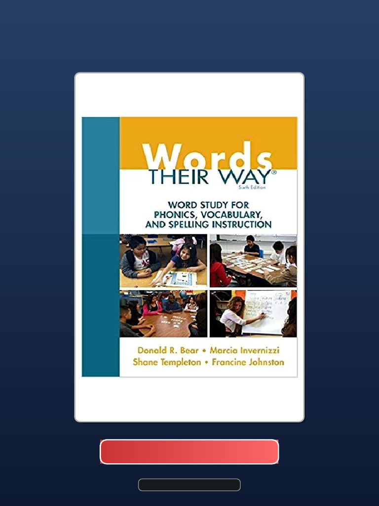 Words Their Way Word Study For Phonics Vocabulary and Spelling ...