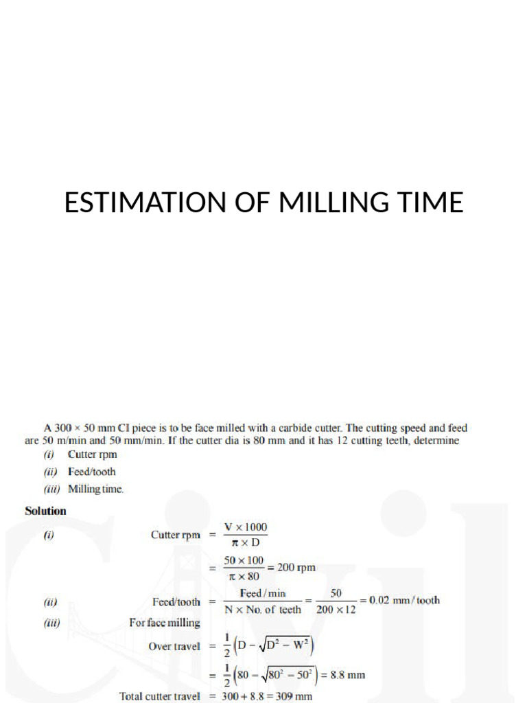 Cost Estimation in Milling Grinding | PDF