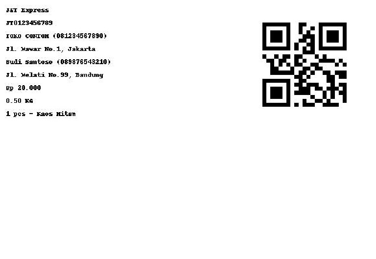 Contoh Resi Tiktok | PDF