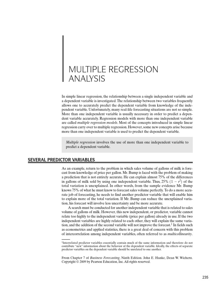 Chapter 4 - Du Bao H I Quy Boi | PDF | Errors And Residuals | Regression Analysis