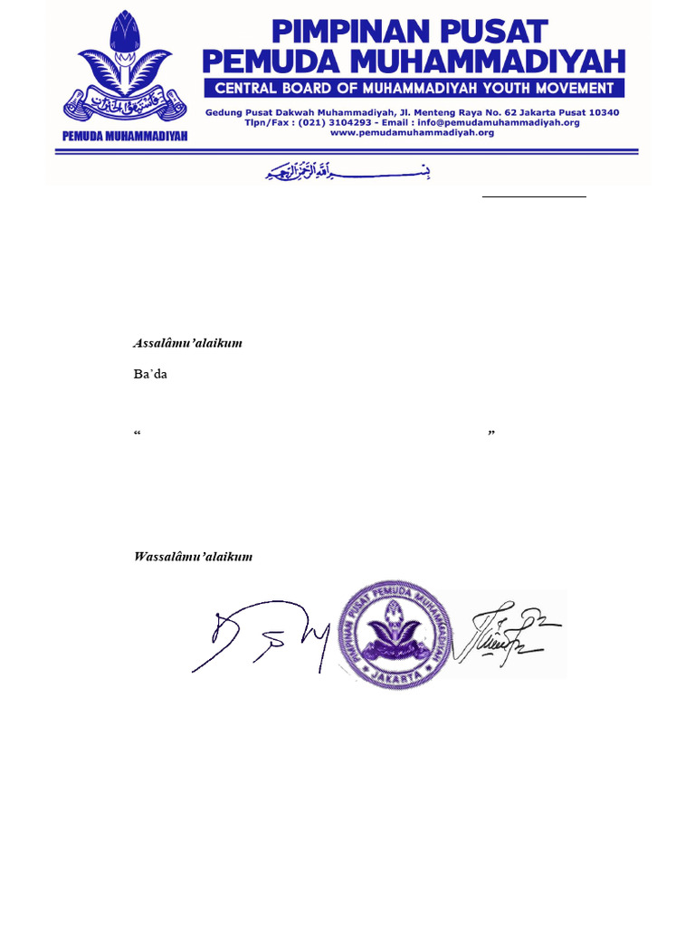 114 - Edaran Logo Dan Himbauan Semarak Milad | PDF