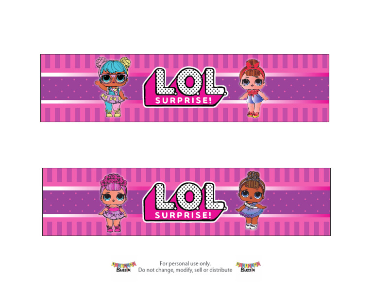 LOL Surprise Water Labels | PDF