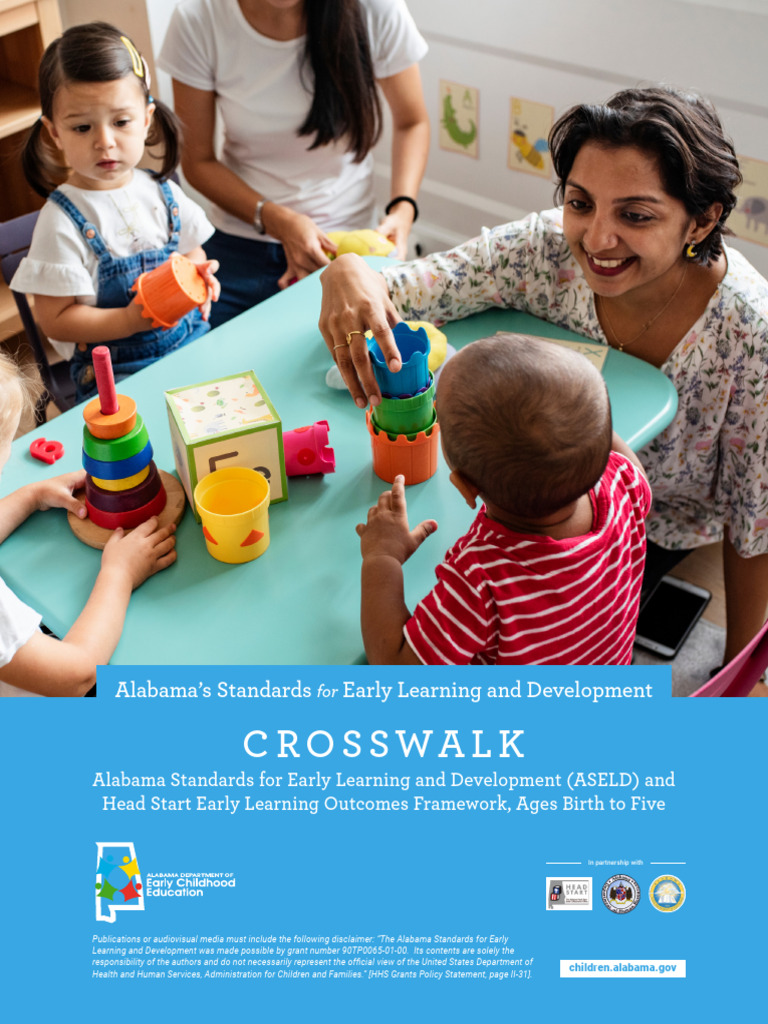 Educators Alabama Standards For Early Learning Development Crosswalk ...