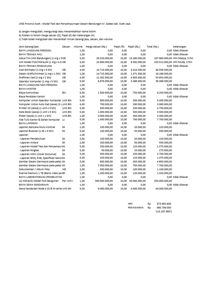 RAB Model Test | PDF