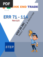 Cybex Error Codes | PDF | Random Access Memory | Booting