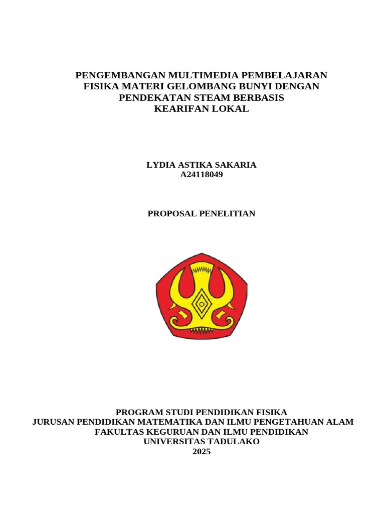 Proposal Lydia Astika Sakaria | PDF