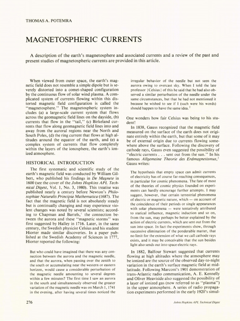 Magnetosphere | PDF | Aurora | Magnetosphere