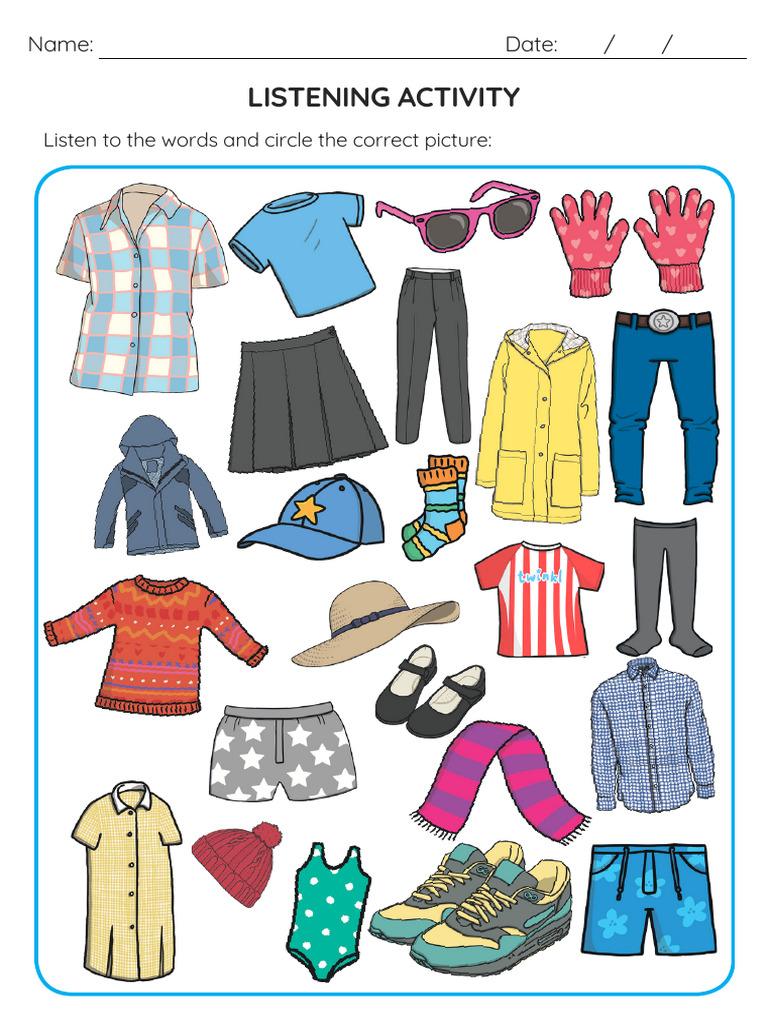 Activities - Clothes | PDF