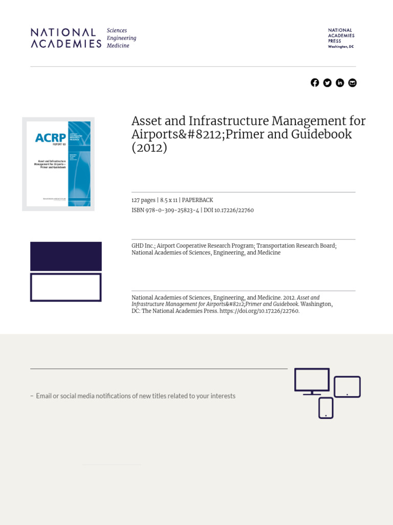 Asset and Infrastructure Management For Airports | PDF | Asset ...