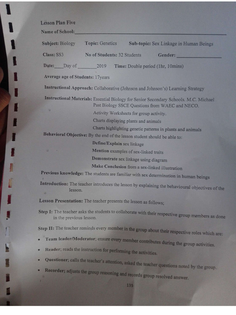 Lesson Plan Samples | PDF