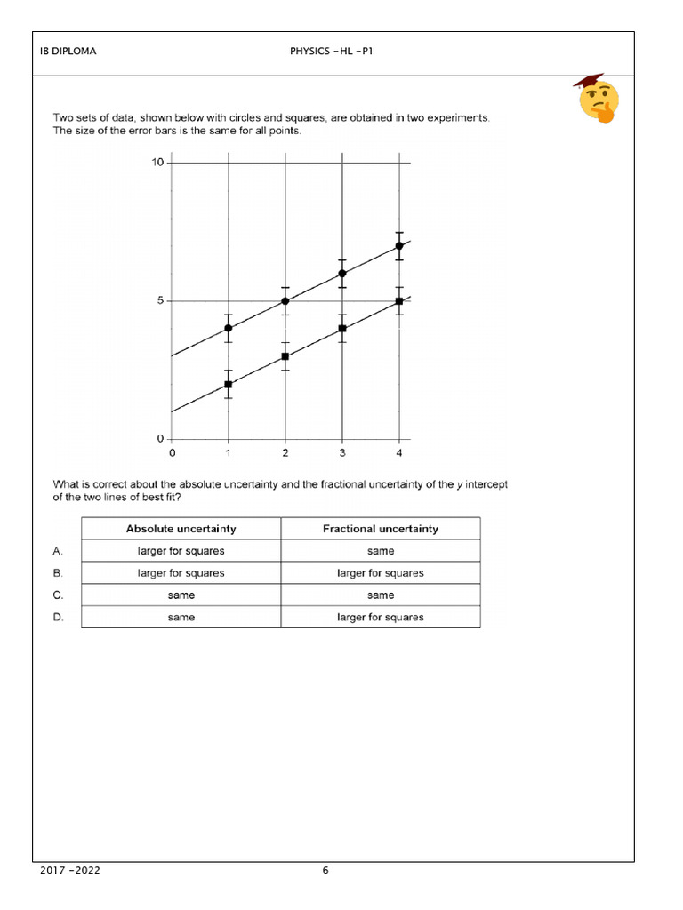 IB Physics HL: Measurements & Uncertainties | PDF | Physics | Physical ...