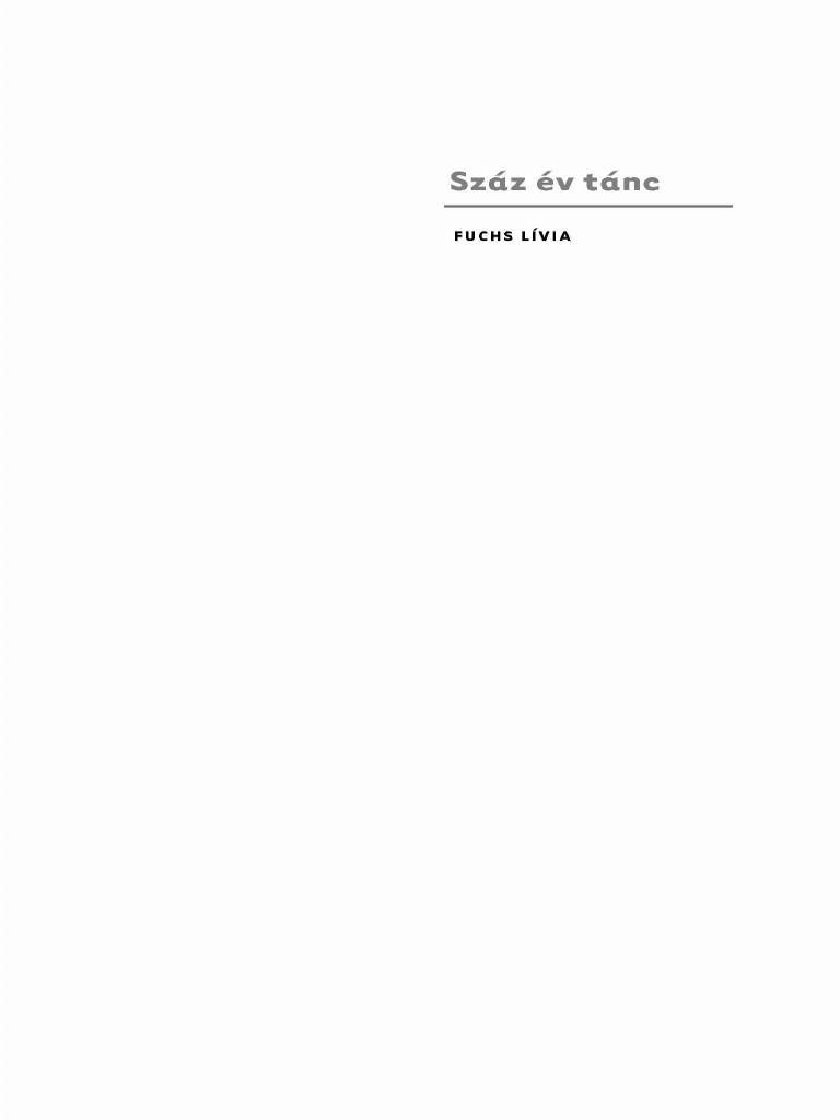 4 Szaz - Ev - Tanc | PDF