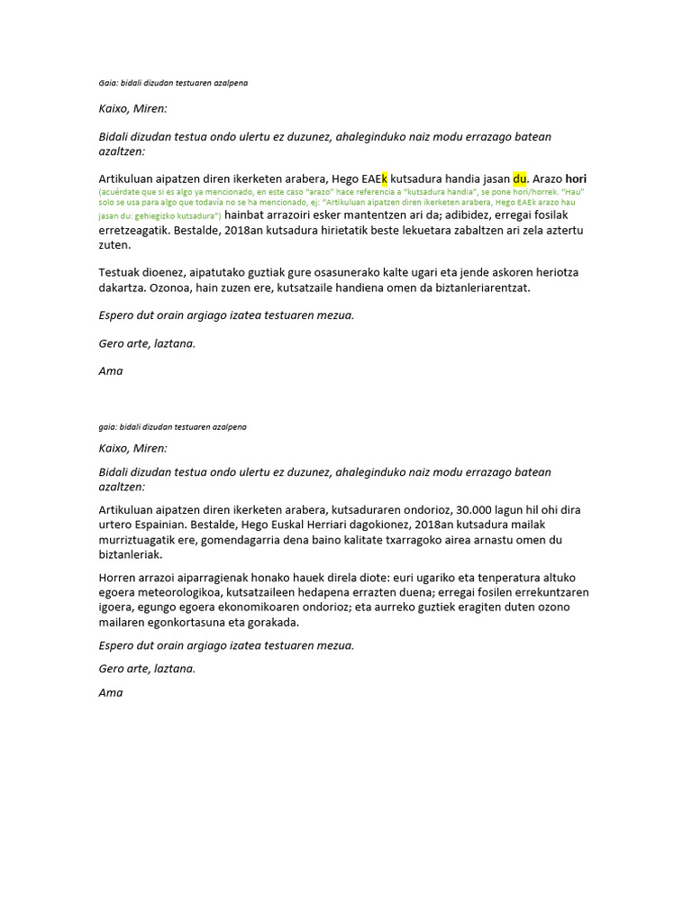 Kutsadura BITARTEKOTZA | PDF